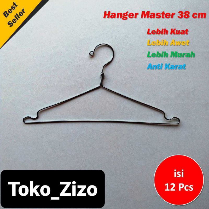 Jual Hanger Kawat Besi Rajawali Ukuran Jumbo isi 12 pcs | Shopee Indonesia
