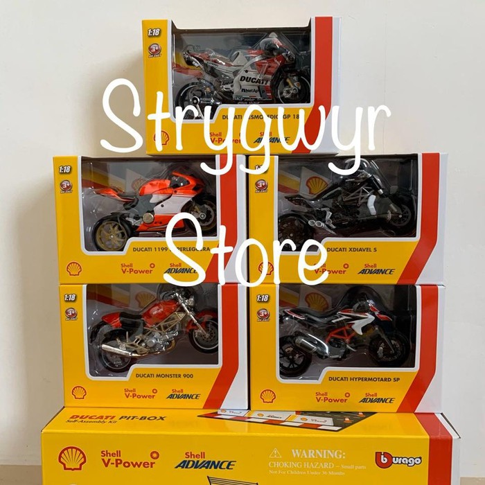 Jual Shell Diecast Motor Ducati Series Limited Edition 1:18 (pilih ...