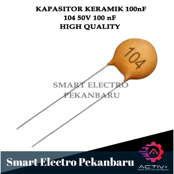 Jual CAPACITOR CERAMIC 100 nf kapasitor keramik 104 nano farad 100nf ...