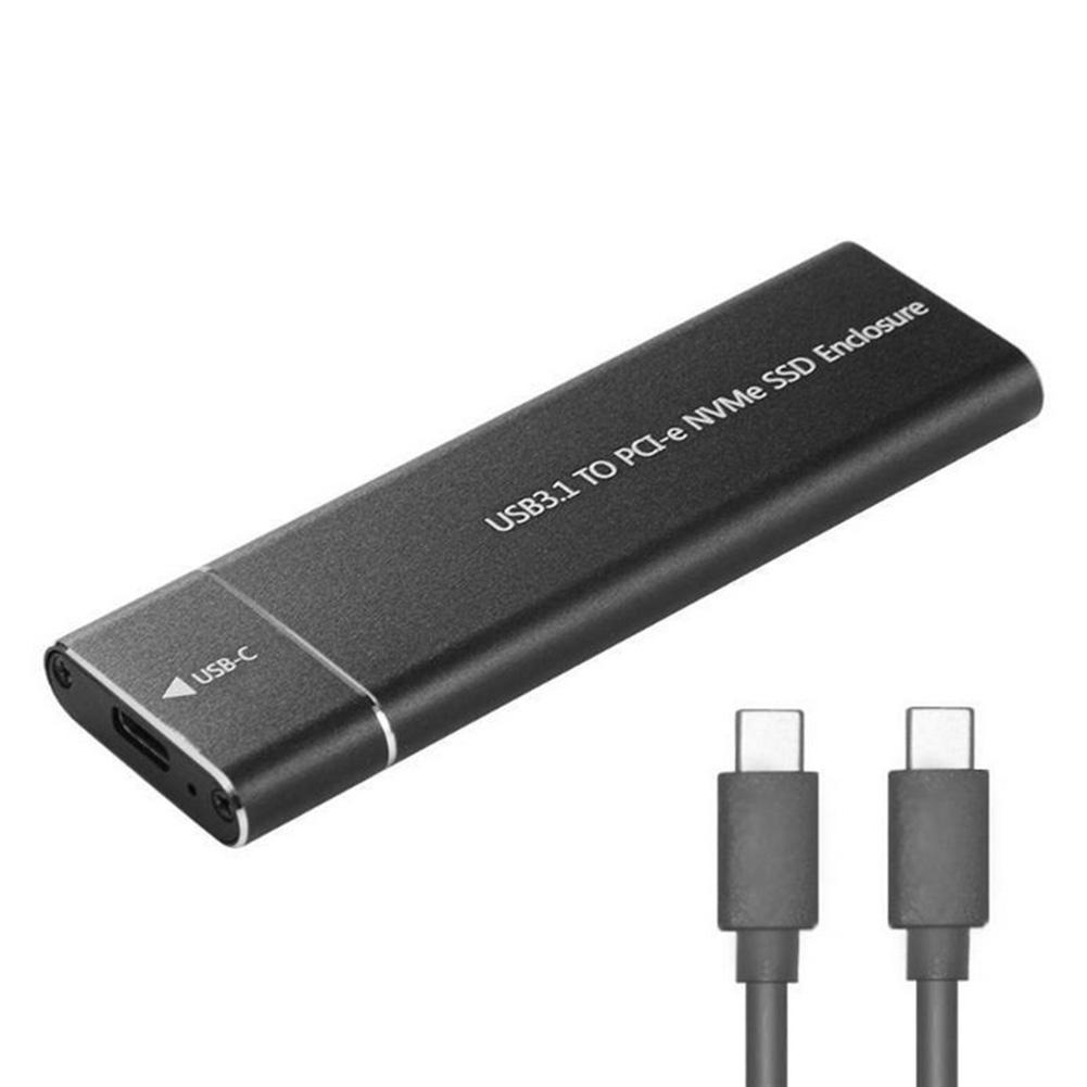 Jual USB 3.1 Type-C M.2 NVMe SSD Enclosure 10Gbps M-Key PCI-E Mobile Case Box | Shopee Indonesia