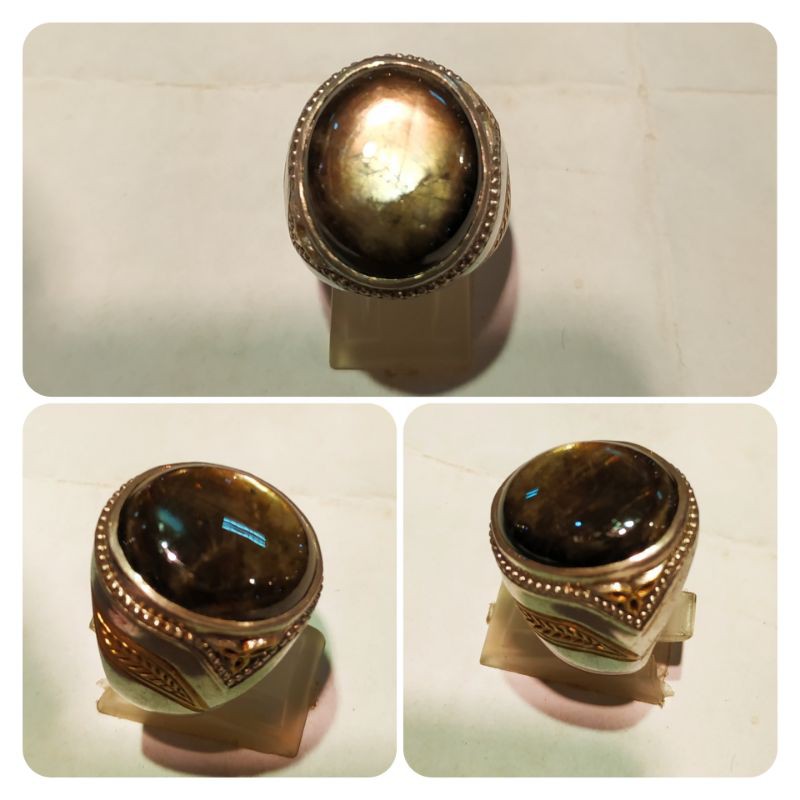 Jual Natural Black Safir goldstar bangsing Corundum | Shopee Indonesia