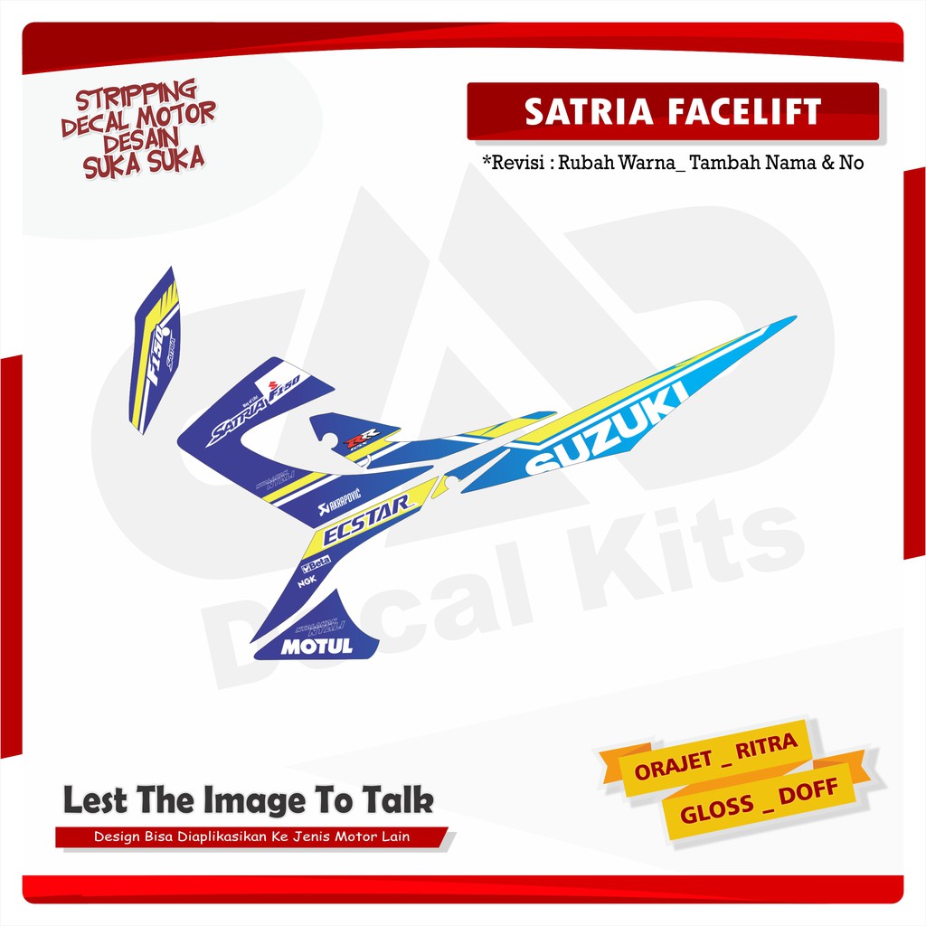 Jual (COD) Terbaru Decal Sticker Satria Fu Stiker Striping Satria FU ...