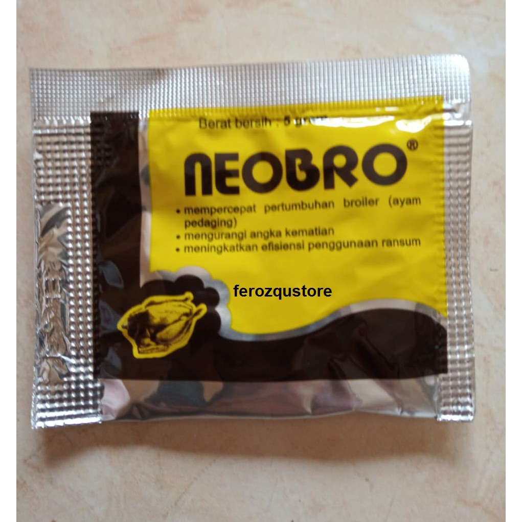 Jual Neobro 5gr Vitamin Untuk Mempercepat Pertumbuhan Ayam Broiler ...