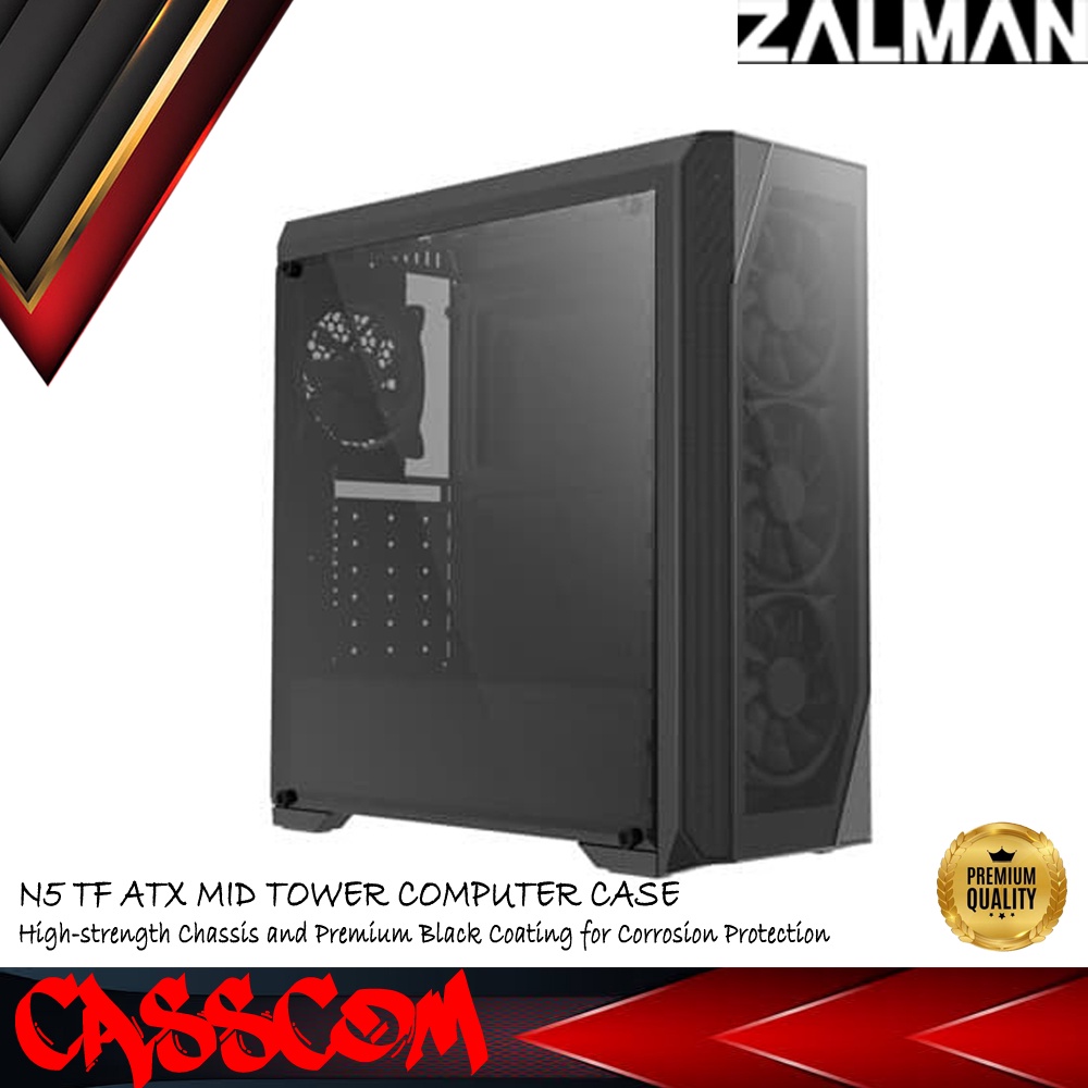 Jual Casing Zalman N5 TF ATX Middle Tower Case - Build-in 4 RGB Fan ...