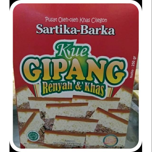 Jual Gipang Kacang Kemasan Berat 250 gr Oleh-oleh Khas Cilegon/Khas ...