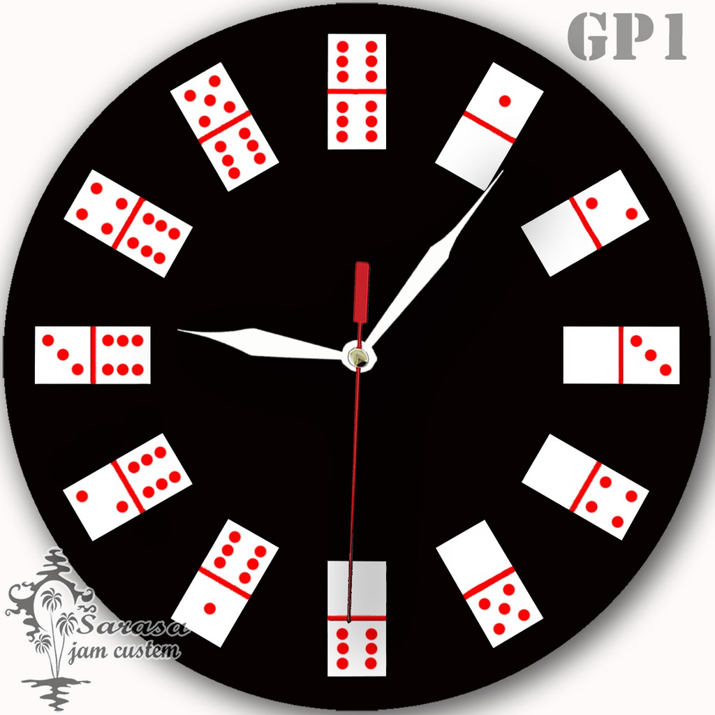 Jual JAM DINDING BACKGROUND KARTU GAPLE | Shopee Indonesia