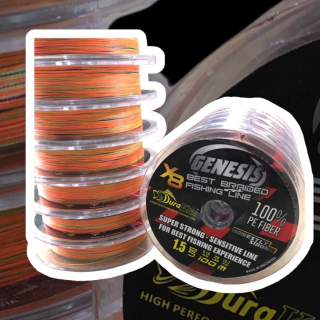 Jual Senar Pancing PE Duraking Genesis X8 100 Meter / Roll | Shopee ...
