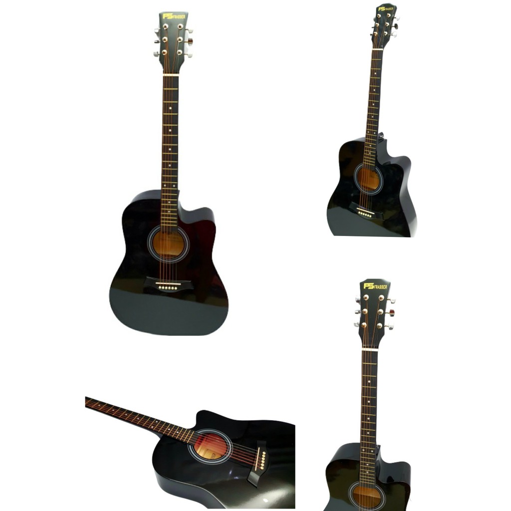 Jual gitar akustik frasser imports 9112 bk hitam(berat kena volume jd ...