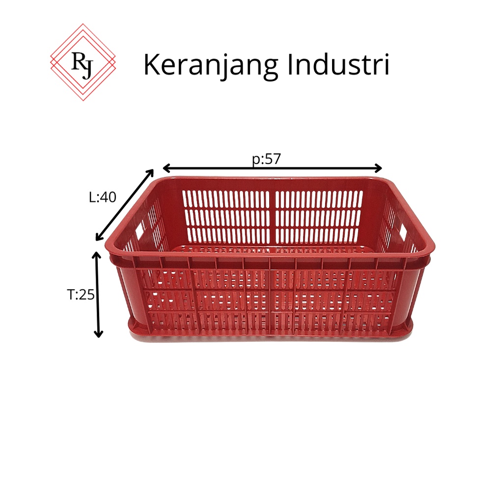Jual Container Box / Keranjang Industri Serbaguna Merah | Shopee Indonesia