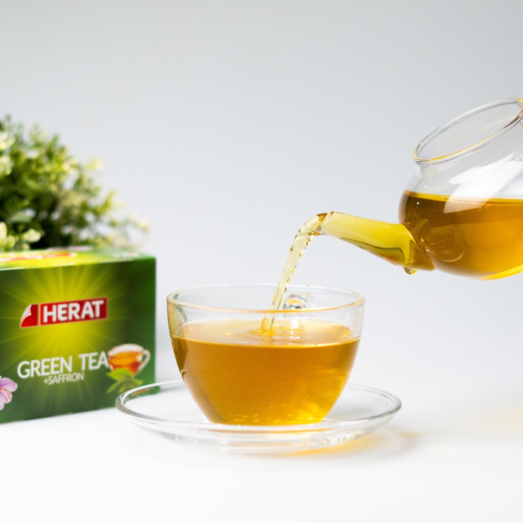 Jual Herat Green Tea Saffron | Minuman Seduh Teh Hijau Dan Safron ...