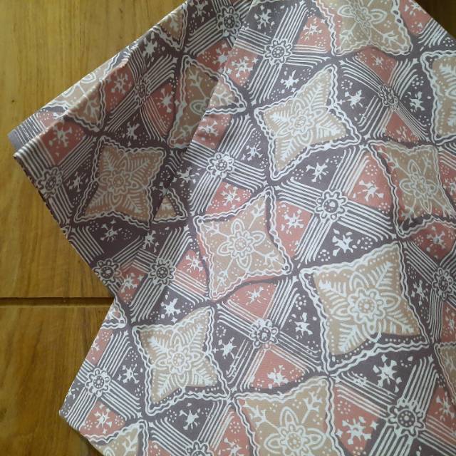 Jual Kain batik cap 3warna coksu mix salem mix coklat motif tabur sawut ...