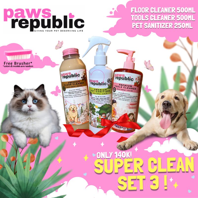 Jual Paws Republic - Premium Super Clean Bundle Set 3 Sabun ...