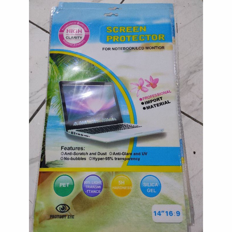 Jual SCREEN PROTECTOR LAPTOP 14" / ANTI GORES NOTEBOOK 14 INCH paket 35 ...
