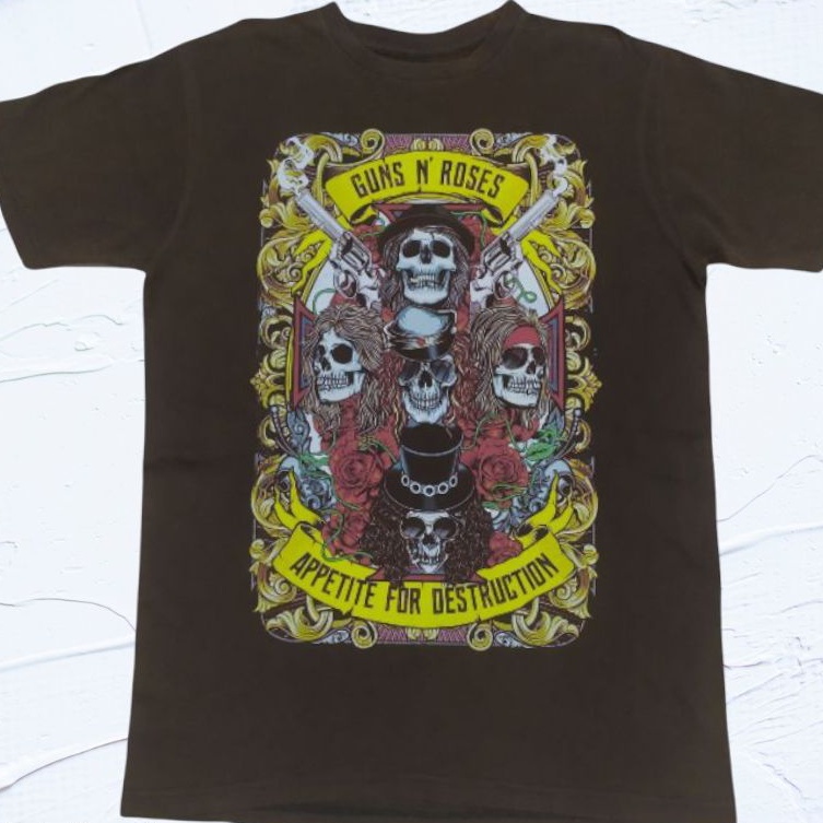 Jual Guns N Roses Appetite For Destruction Cover Album Vintage Wash Tee ...