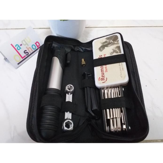 Jual Alat Tool Kit Set Reparasi, Pompa & Tambal Ban Sepeda Lengkap ...