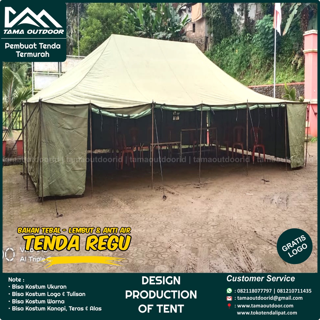 Jual Tenda Regu Camping - Ukuran 5M x 7M Tebal Anti Air | Shopee Indonesia