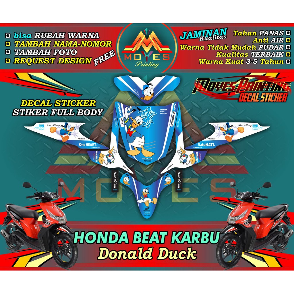 Jual stiker beat karbu full body striping motor beat karbu full body ...