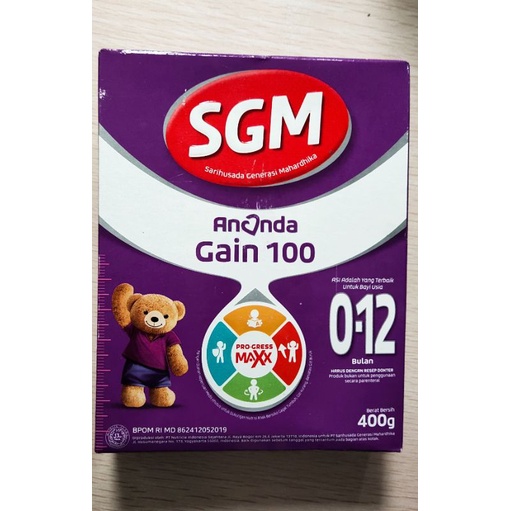 Jual SGM ANANDA GAIN 100 untuk usia 0-12 bulan 400 g | Shopee Indonesia