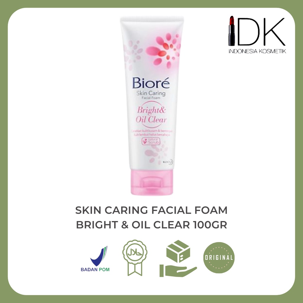 Jual Biore Skin Caring Facial Foam Bright & Oil Clear 40/100gr | Shopee ...