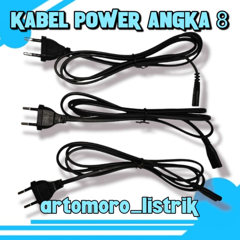 Jual Kabel Angka 8 / kabel Power Angka 8 Merah dan Hitam | Shopee Indonesia