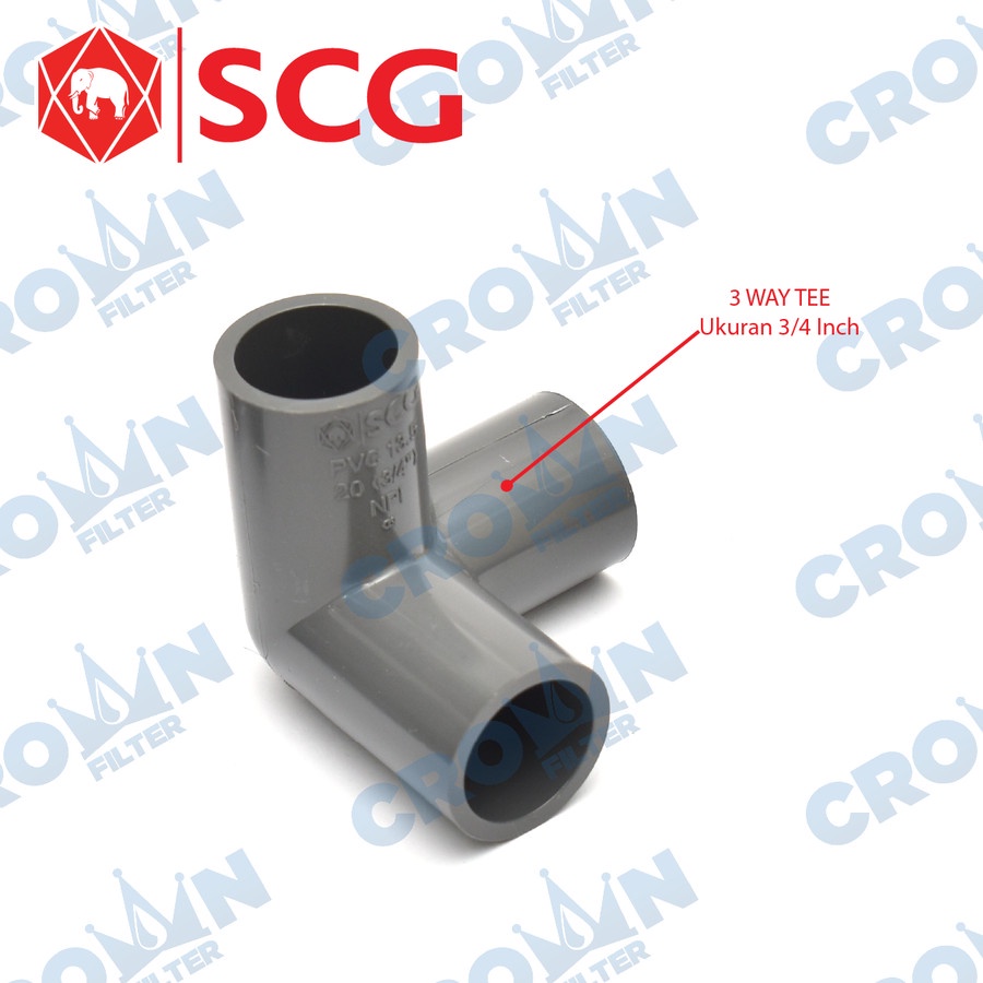 Jual [SCG] 3 Way TEE / T Siku 3 ukuran 3/4 Inch | Shopee Indonesia
