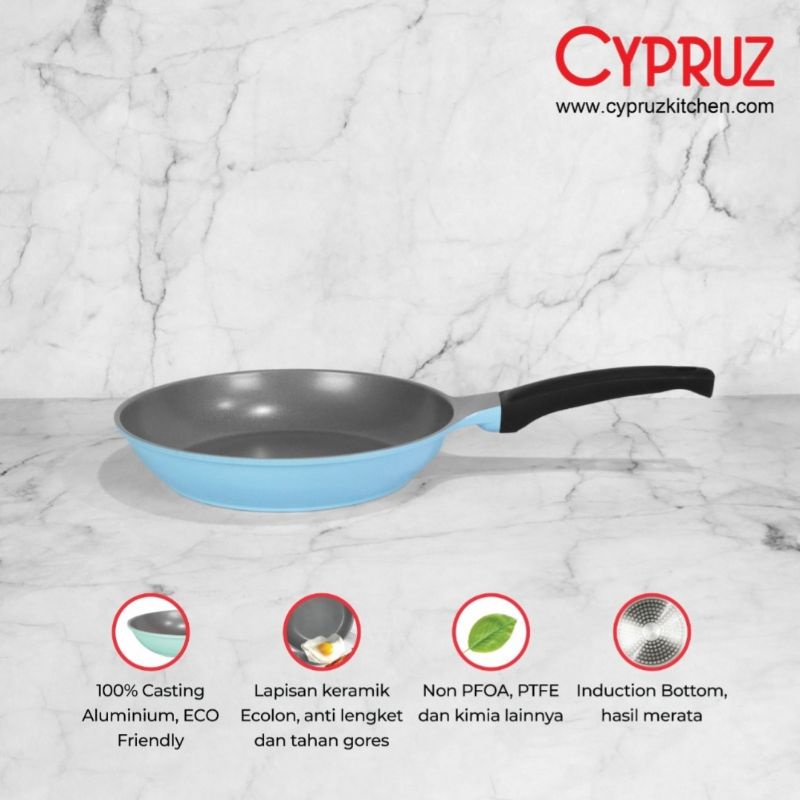 Jual Cypruz Fry Pan Diecast Ceramic Coating Series 26 cm | Shopee Indonesia