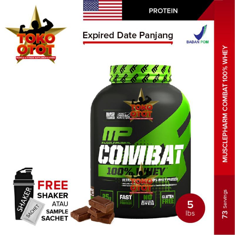 Jual MP Combat 100% Whey 5 Lbs Muscle Pharm Whey Protein MusclePharm 5 ...
