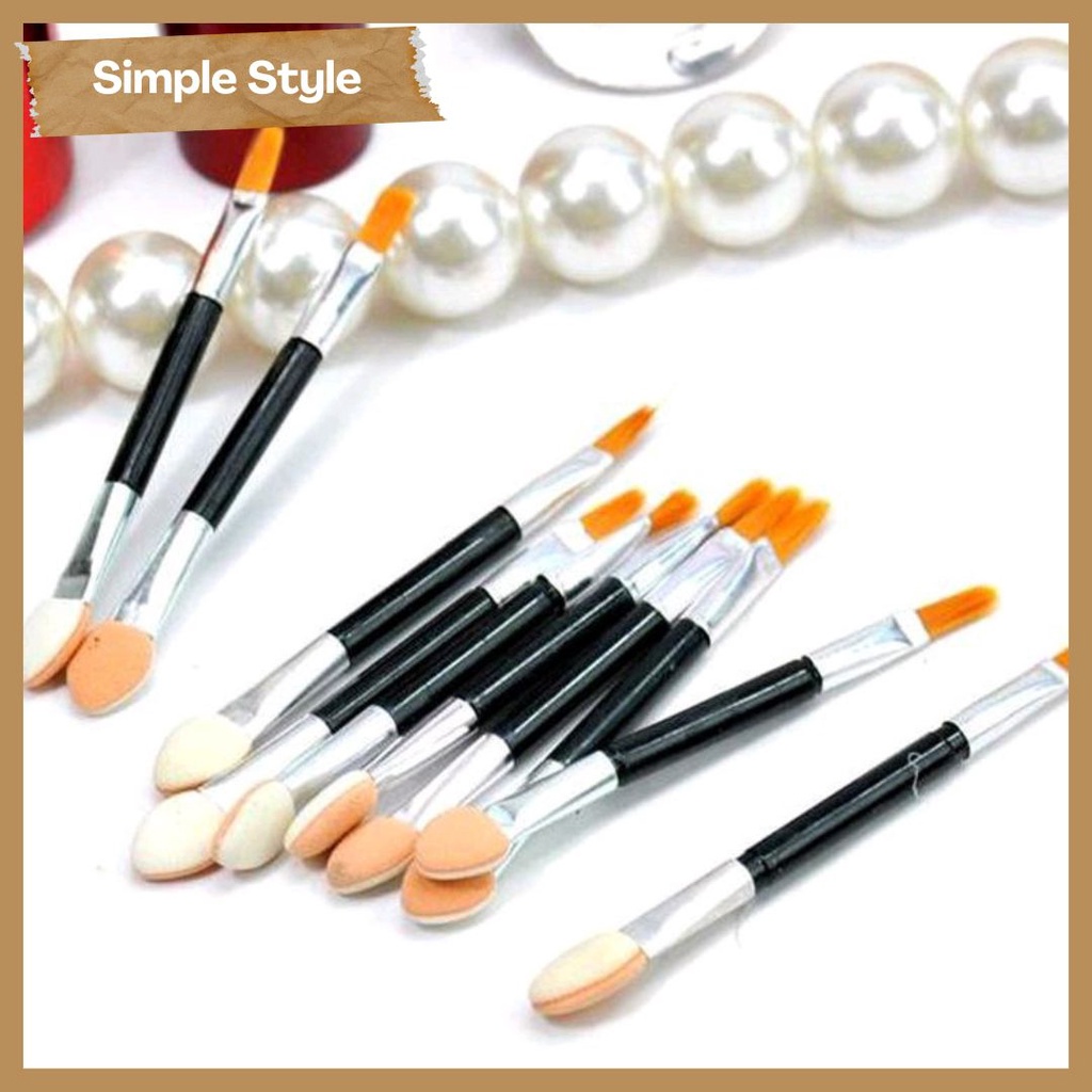 Jual KUAS EYESHADOW BENTUK LANCIP / EYESHADOW BRUSH 2 IN 1 READY ...