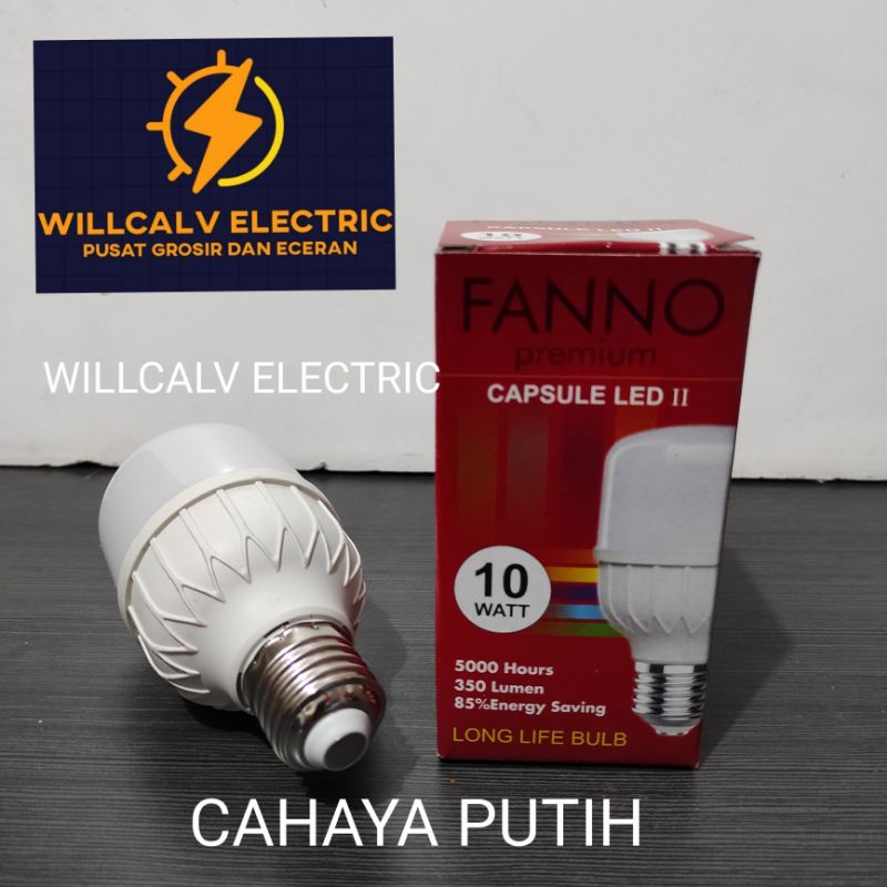 Jual LAMPU LED KAPSUL / TABUNG 10W 10 WATT CAHAYA PUTIH | Shopee Indonesia
