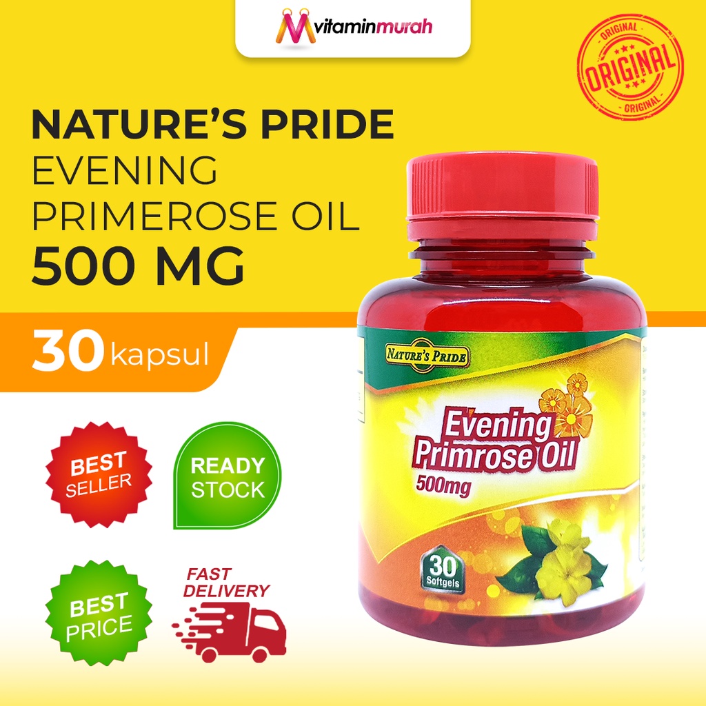 Jual NATURE'S PRIDE EVENING PRIMROSE OIL 500 mg ISI 30 SOFTGELS ...