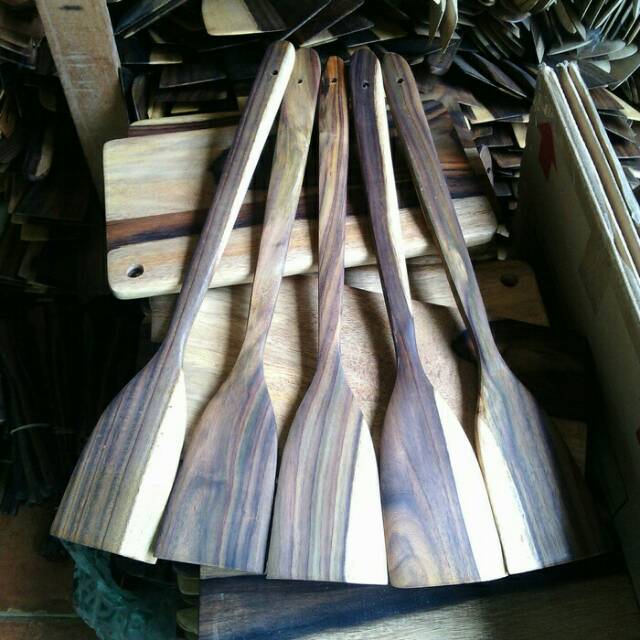 Jual Sutil / Sendok / Sodet / Spatula / Kayu Sonokeling P50 | Shopee ...