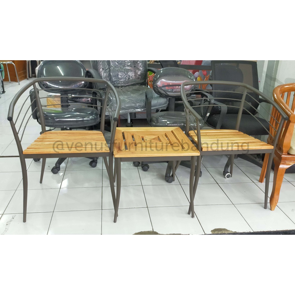Jual Kursi meja teras taman balkon minimalis set besi LUAR BANDUNG ...