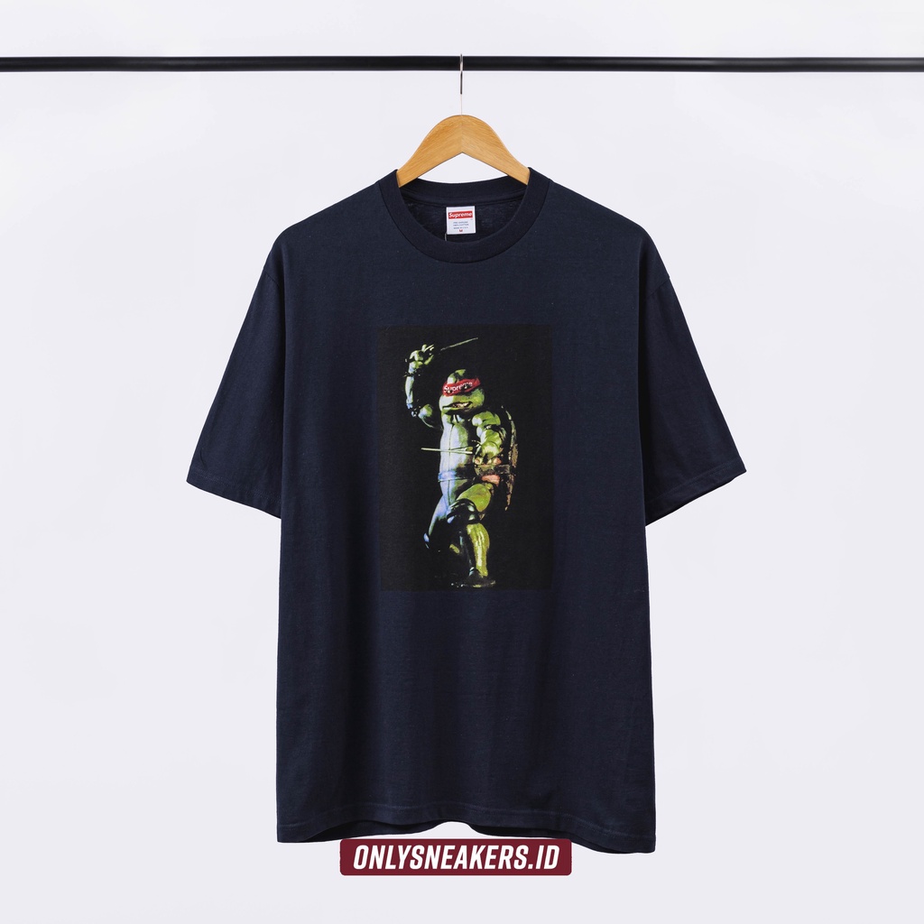 Jual SUPREME RAPHAEL NINJA TURTLES NAVY TEE | Shopee Indonesia