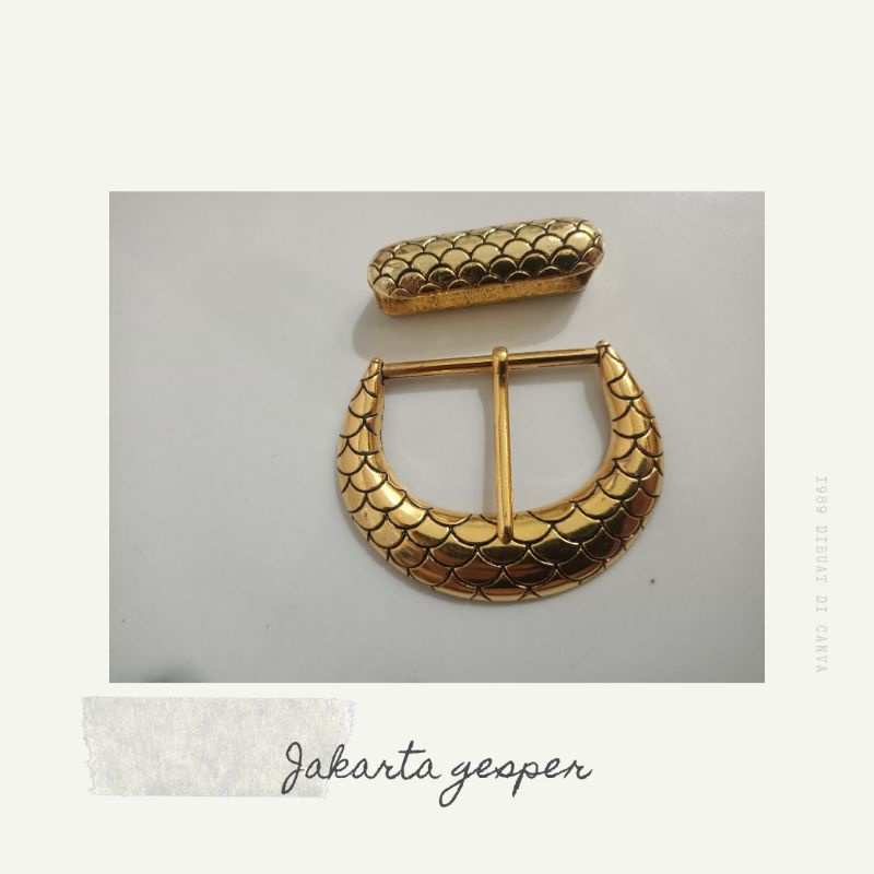 Jual Gesper batik 5 cm gold | Shopee Indonesia