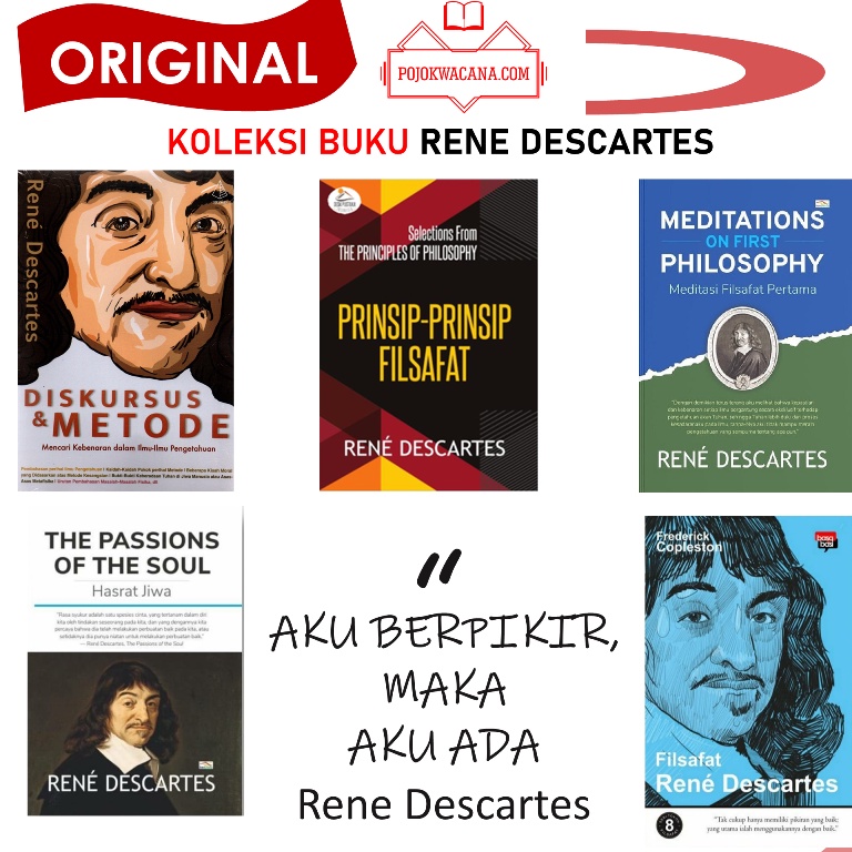Jual Original - Koleksi Buku Filsafat Rene Descartes Diskursus dan ...