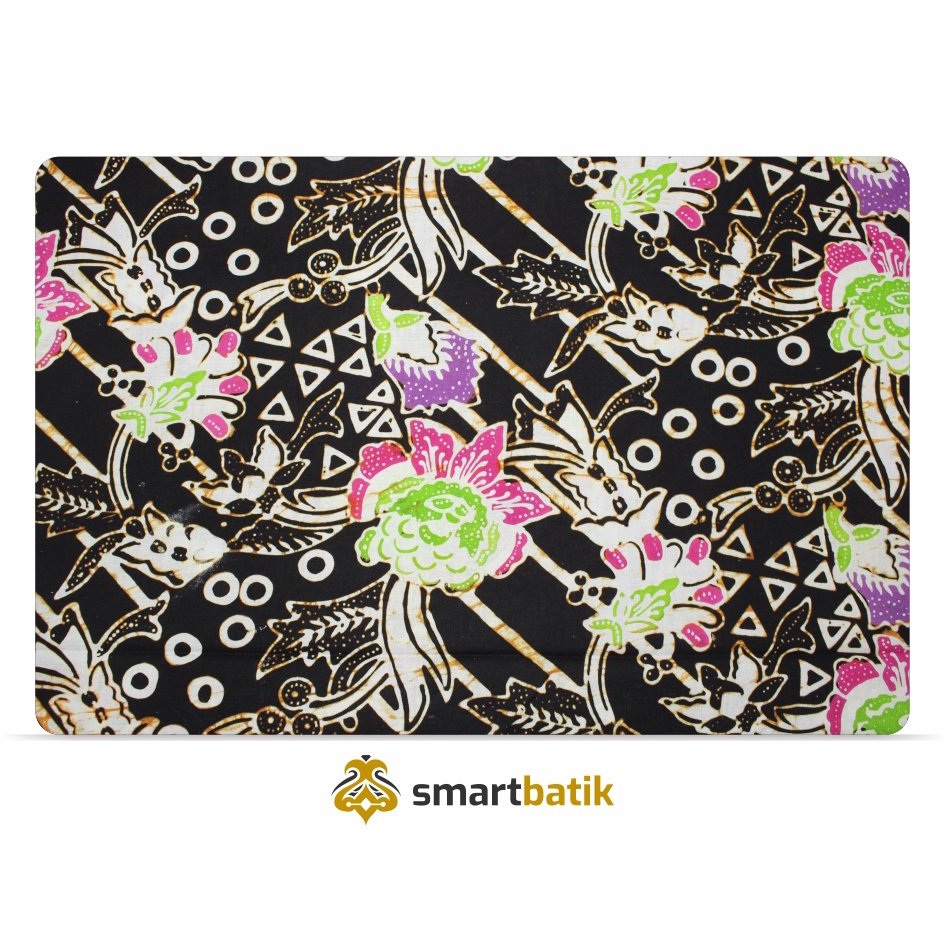 Jual Batik Kontemporer Motif Bangun Datar Bunga (Cap Colet Pecah ...