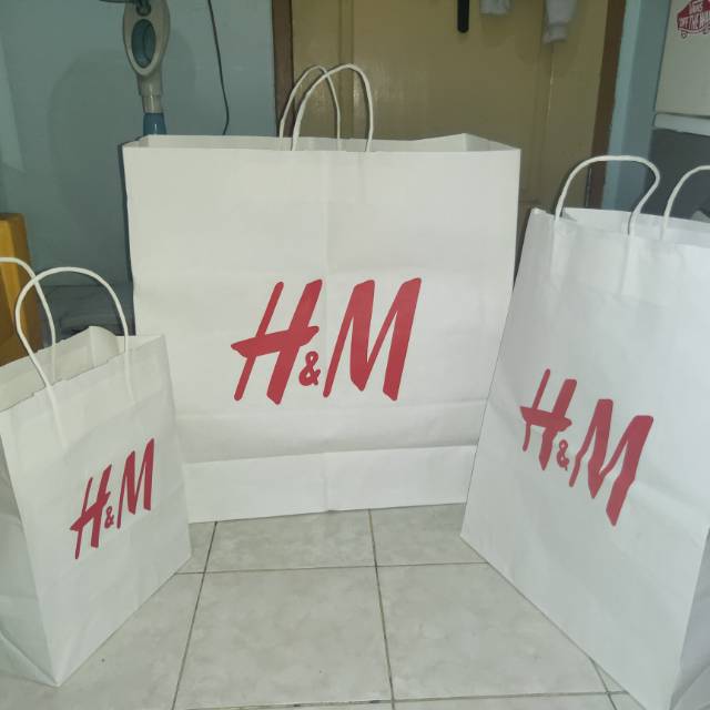 Jual Paperbag Original H&M / Paperbag hnm ada semua size | Shopee Indonesia