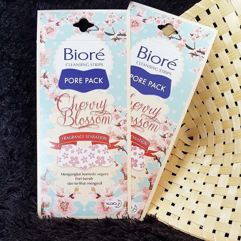 Jual BIORE CLEANSING STRIPS PORE PACK CHERRY BLOSSOM | Shopee Indonesia