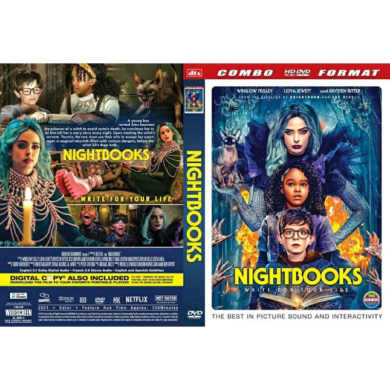 Jual dvd Nightbooks {OD DTS R1} {family, fantasy, horror} {Wibslow Fegley, Lidya Jewett, Krysten ...
