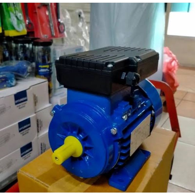 Jual Dinamo motor listrik 0.5 hp mesin Penggerak 1 phase 1330 RPM ...