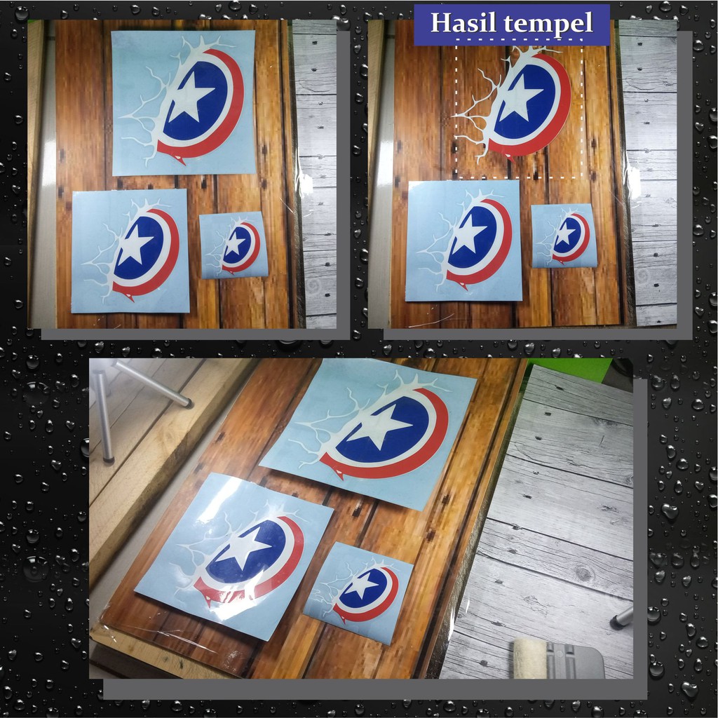 Jual STIKER CAPTAIN AMERICA CUTTING STICKER KAPTEN AMERIKA | Shopee ...