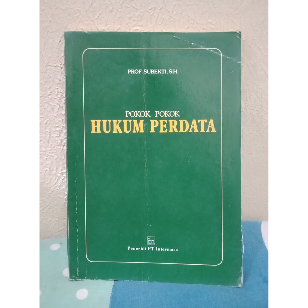 Jual Buku Pokok-pokok Hukum Perdata - Prof. Subekti, S.H (ORIGINAL ...