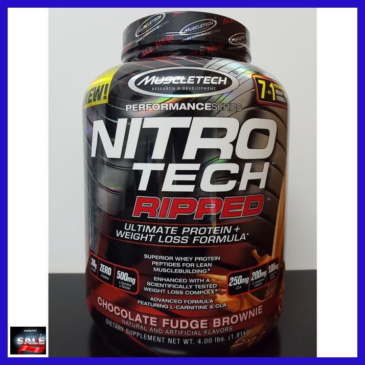 Jual NESFIT- NITROTECH RIPPED MUSCLETECH 4 LBS ( NITRO TECH RIPPED 4LBS ) -ASLIIII. | Shopee ...