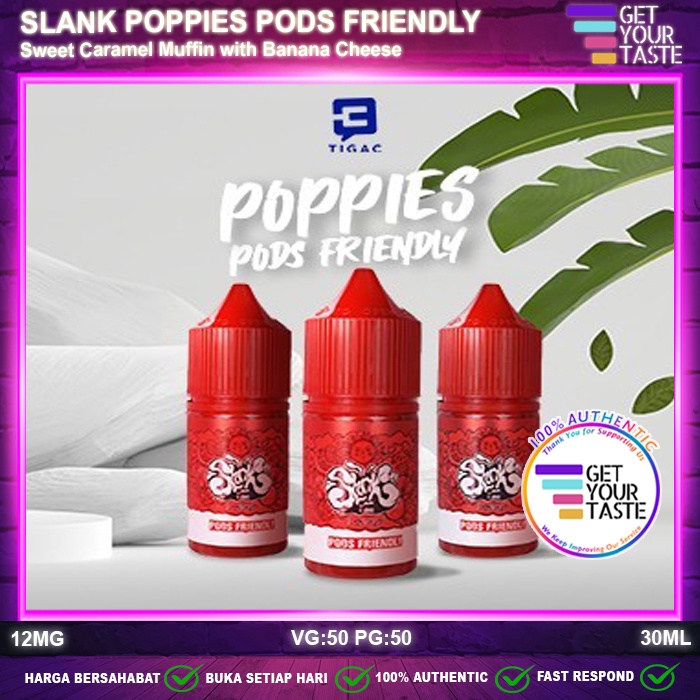 Jual Liquid Slank V1 Poppies Pods Friendly 30ML Saltnic VapeZoo x Slank | Shopee Indonesia