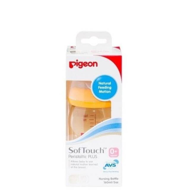 Jual Botol Susu Pigeon Peristaltic Plus Wide Neck Soft Touch 160ml 160 ml with Box | Shopee ...