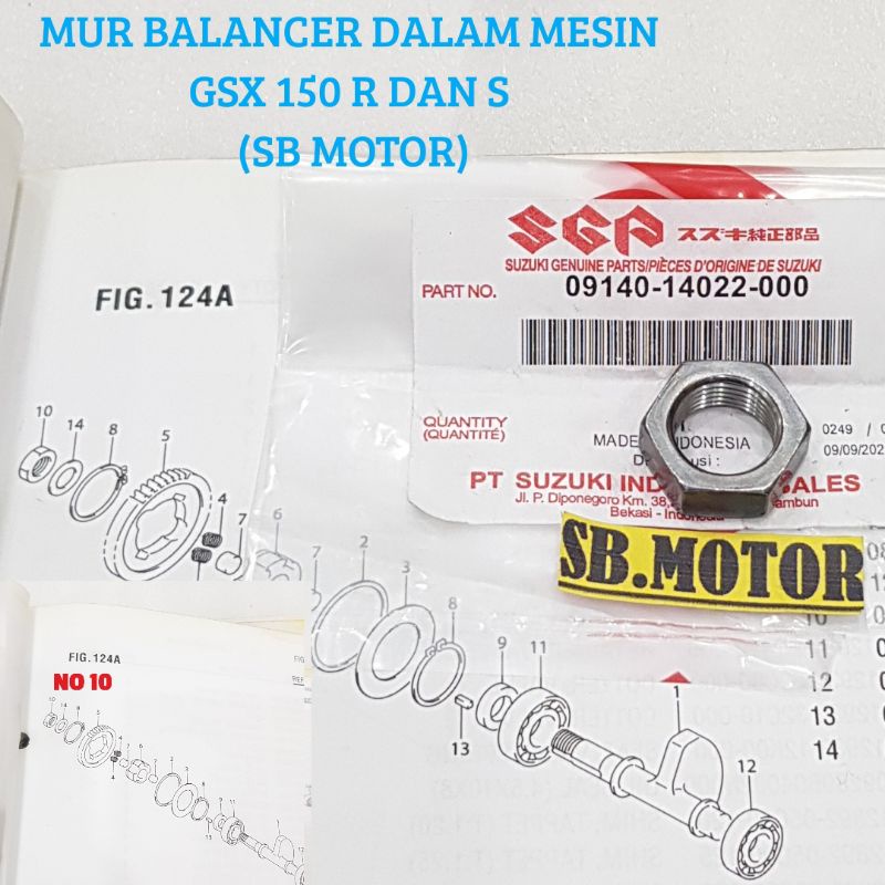 Jual MUR BALANCER DALAM MESIN GSX 150 R DAN S ASLI SGP 09140-1522 ...