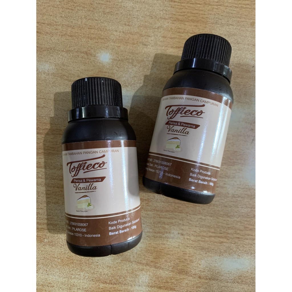 Jual Toffieco pasta Vanilla 100gr bottle perisa vanilli | Shopee Indonesia
