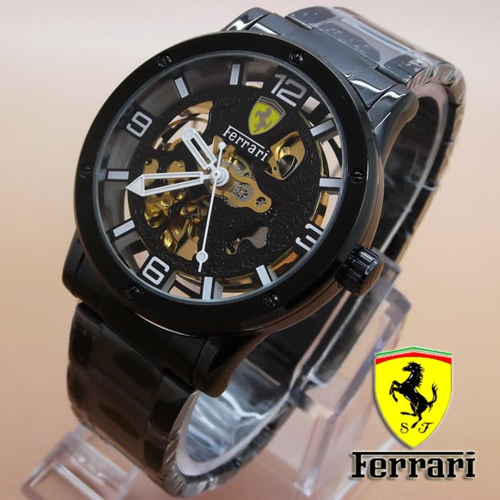 Jual FERRARI SKELETON FULL BLACK | Shopee Indonesia