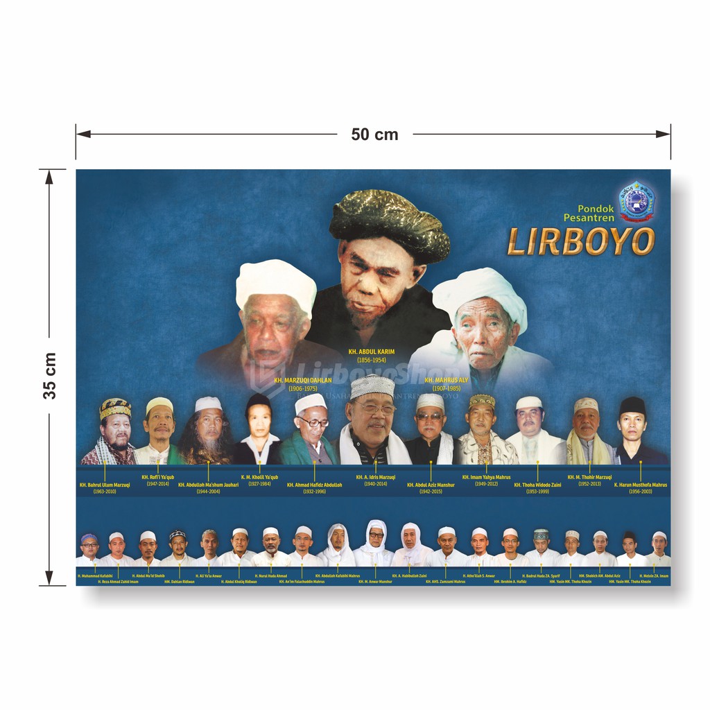 Jual Poster Masyayikh Bersama 3 Tokoh Lirboyo | Shopee Indonesia