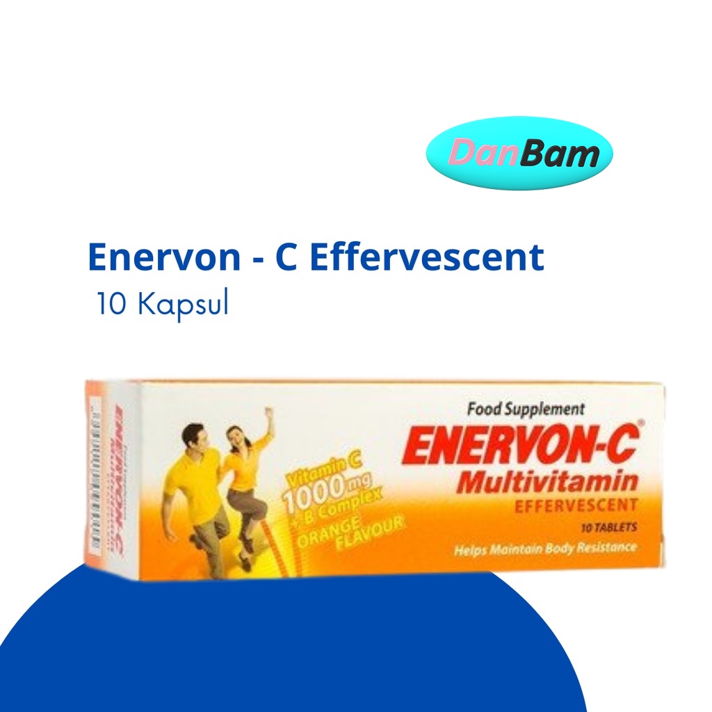 Jual Enervon-C Effervescent 10 Tablet - Multivitamin Daya Tahan Tubuh ...